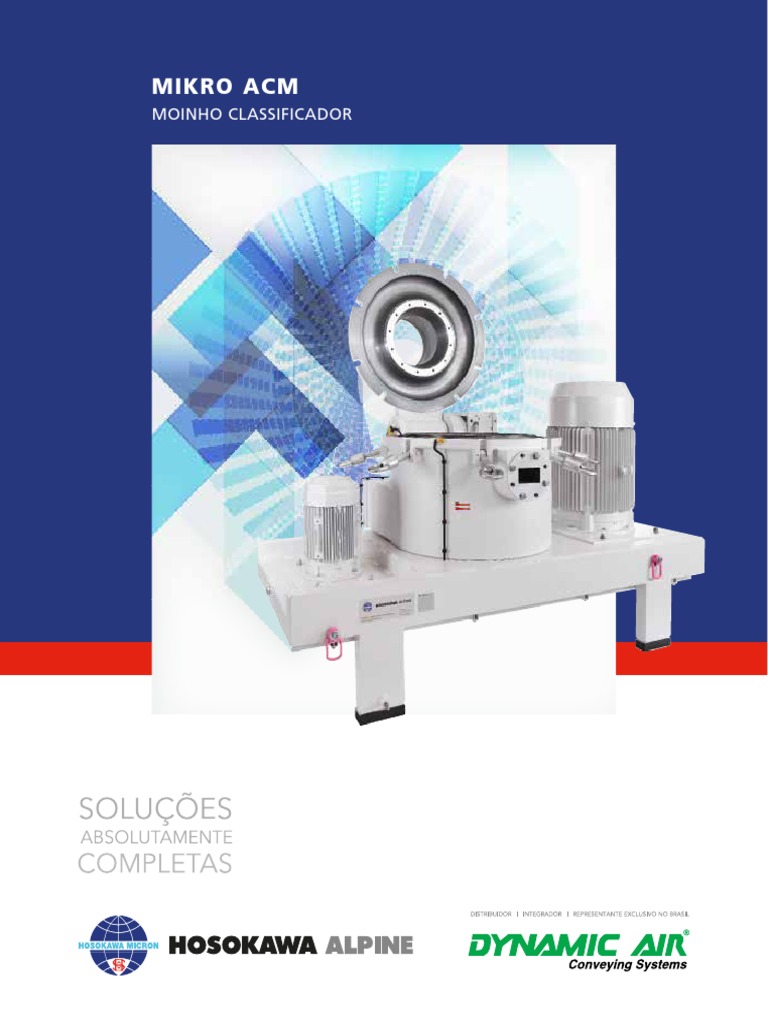 Moinho Classificador Mikro ACM PO | PDF | Pigmento | Chocolate