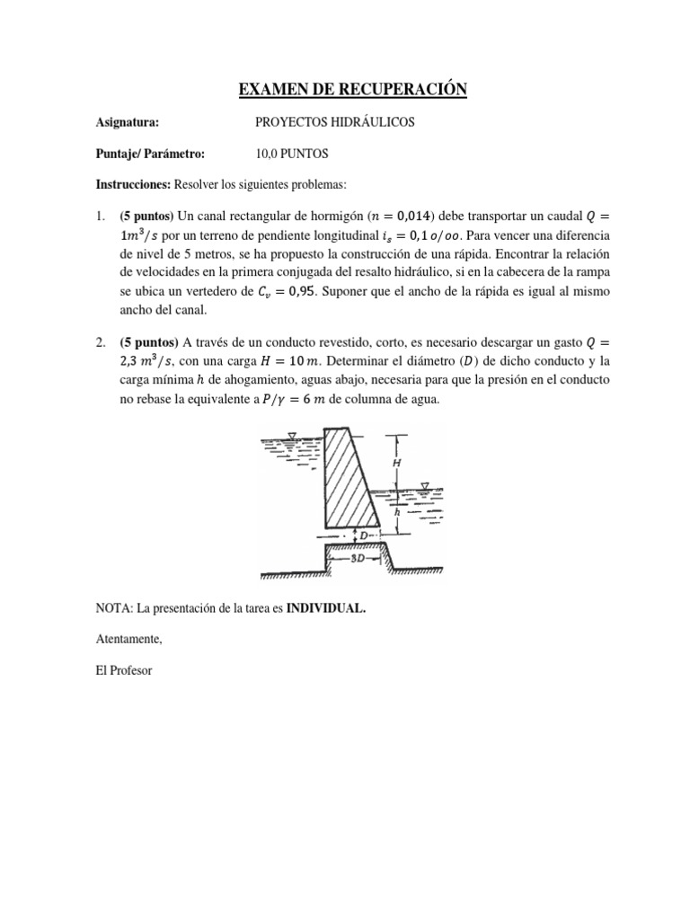 Examen de Recuperacion | PDF