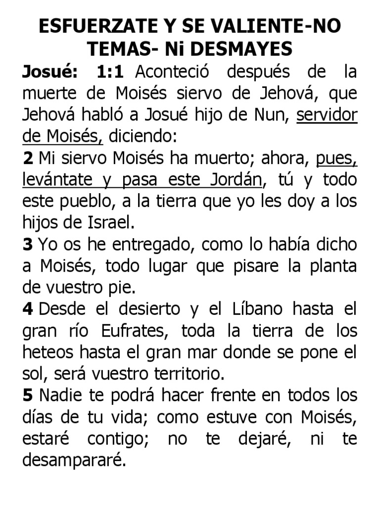 Esfuerzate y Se Valiente | PDF | Moisés | Jacob
