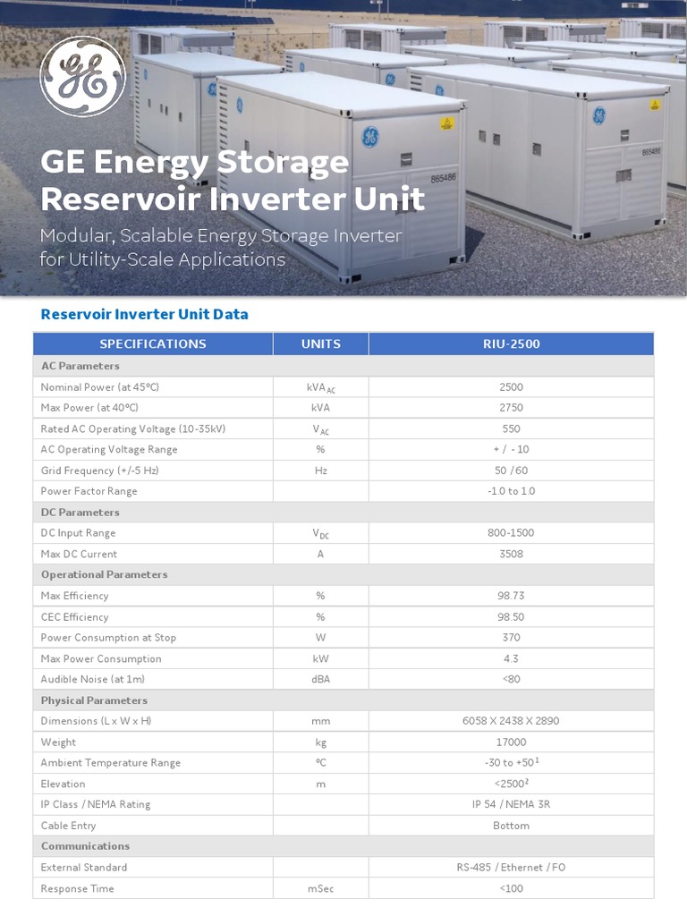 RIU-2500 - Data Sheet | PDF | Power Inverter | Alternating Current