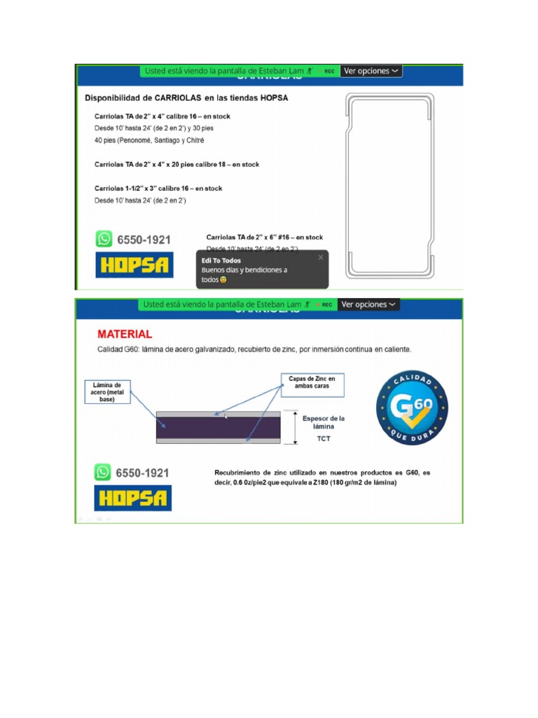 Capacitacion HOPSA Techos de Zinc | PDF