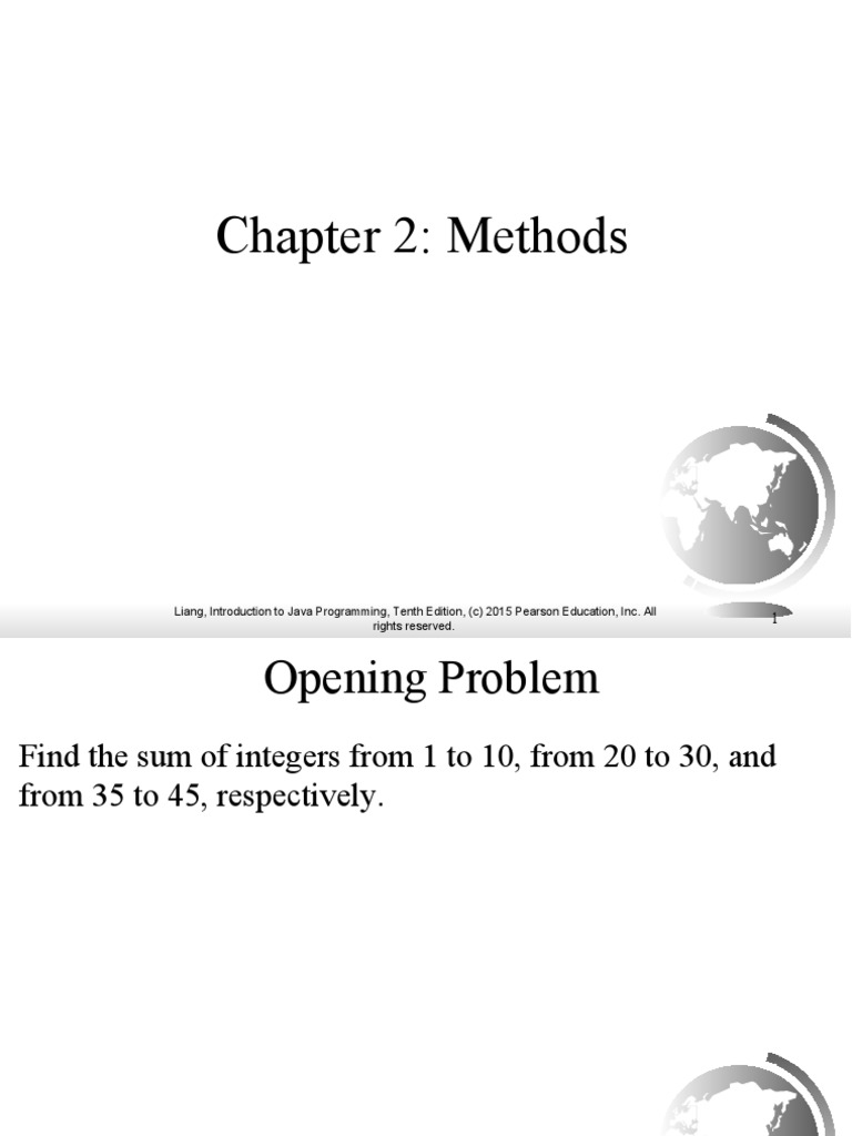 Chapter 2 | PDF | Method (Computer Programming) | Parameter (Computer Programming)