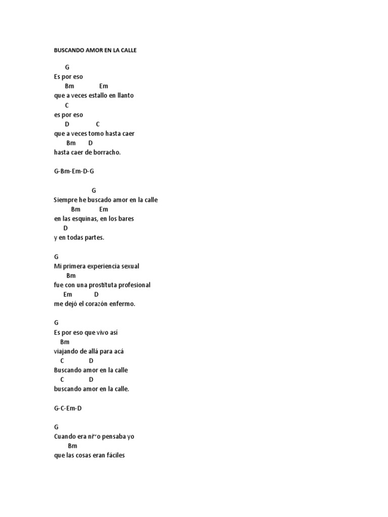 Amor y Soledad en la Calle | PDF