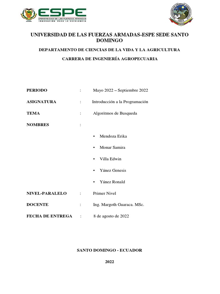 Grupo 5 Algoritmos De Busqueda Pdf Estructura De Datos De Matriz Algoritmos