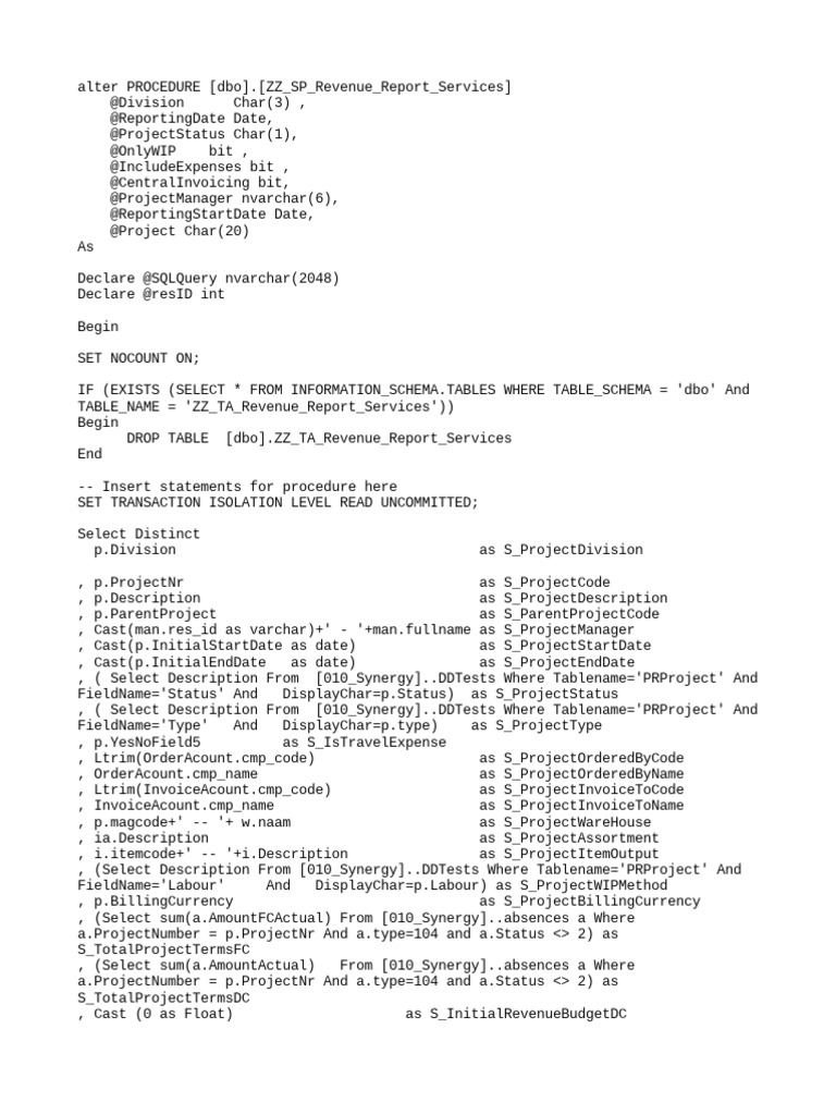 Report Revenue Services | Download Free PDF | Computing | Computer Programming