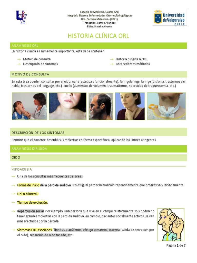 Historia Clínica ORL | PDF | Tinnitus | Alergia