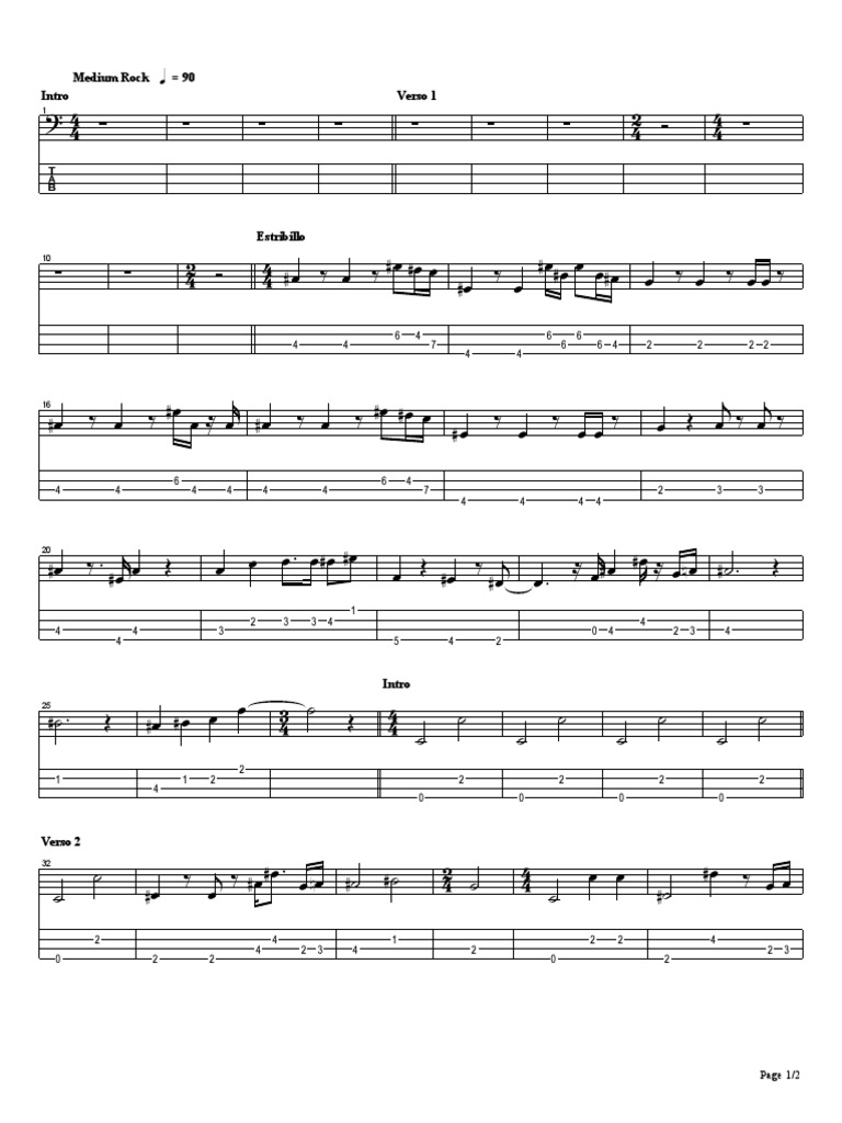 Gustavo Cerati - Bajan Bass | PDF