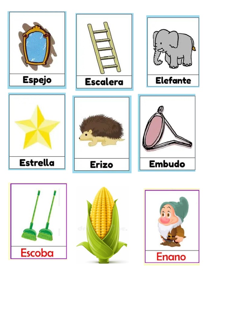 Dibujos de La Vocal e | PDF