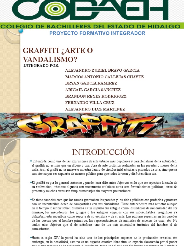 GRAFFITI ¿ARTE O VANDALISMO Zuri | PDF | Pintada | Arte callejero