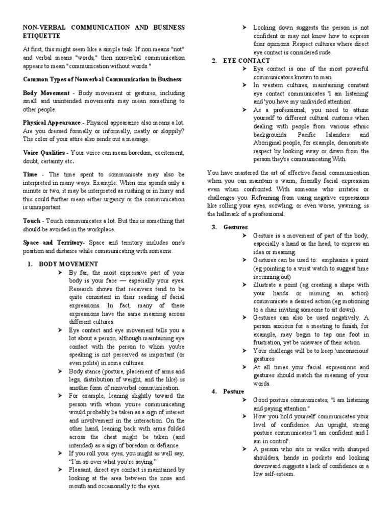 Reviewer | PDF | Nonverbal Communication | Communication