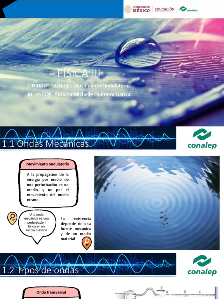 Unidad I. Movimiento Ondulatorio | PDF | Olas | Frecuencia