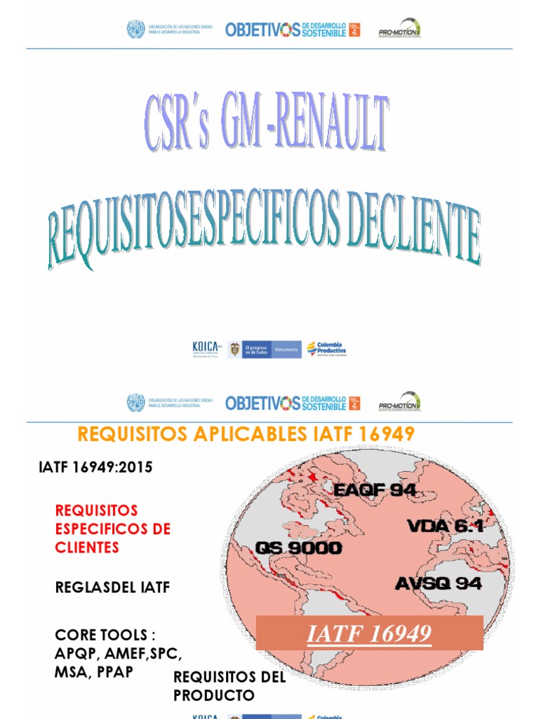 Requisitos Específicos IATF 16949 GM | PDF | Business | Producción y ...