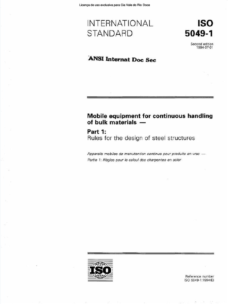 Iso 5049 1 1994 | PDF | International Organization For Standardization ...