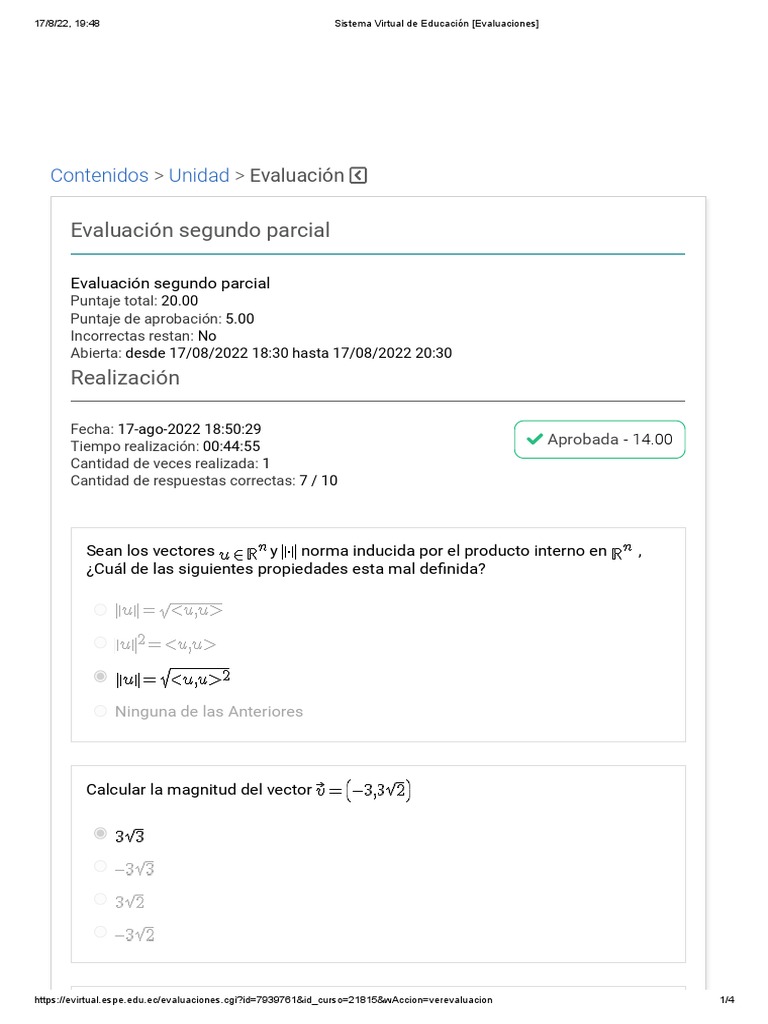 Pruebas Segundo Parcial | PDF | Matriz (Matemáticas) | Valores propios y vectores propios