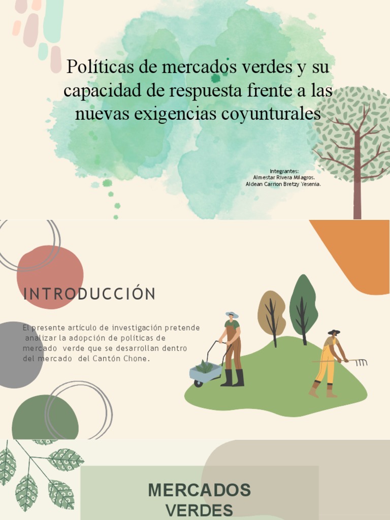 Políticas de Mercados Verdes en Ecuador | PDF | Marketing | Mercado ...