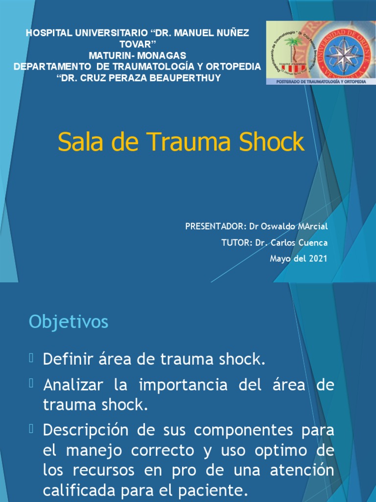 Area de Trauma Shock | PDF | Choque (circulatorio) | Reanimación ...