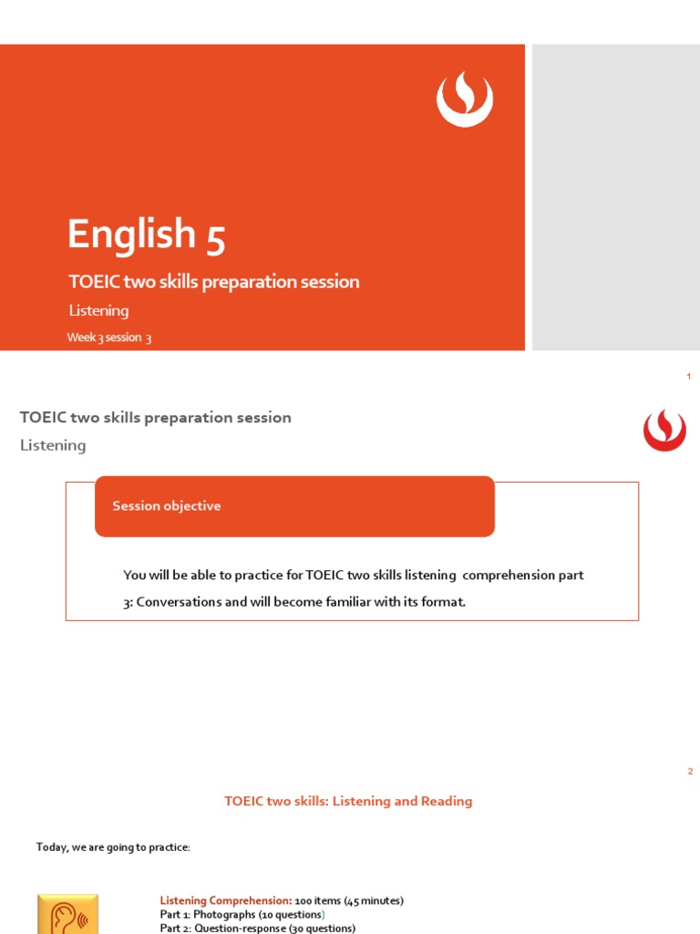 I5 W3 S3 - Listening PDF | PDF | Reading Comprehension | Question