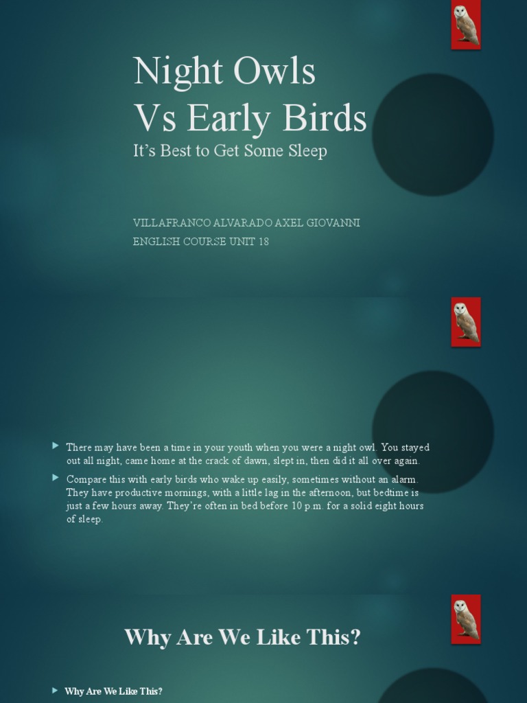 Night Owls | PDF | Sleep | Circadian Rhythm