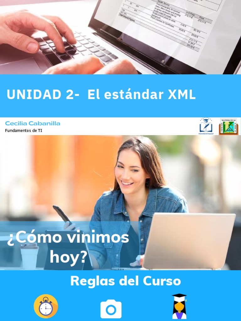 FUNDAMENTOS DE TI UNIDAD 2 El Estándar XML | PDF | Xml | Lenguaje de ...