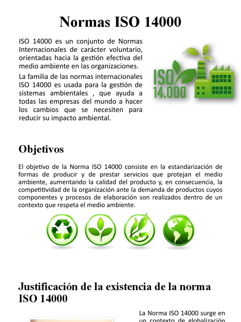 Normas ISO 14 000 | Descargar gratis PDF | Evaluación del ciclo de vida ...
