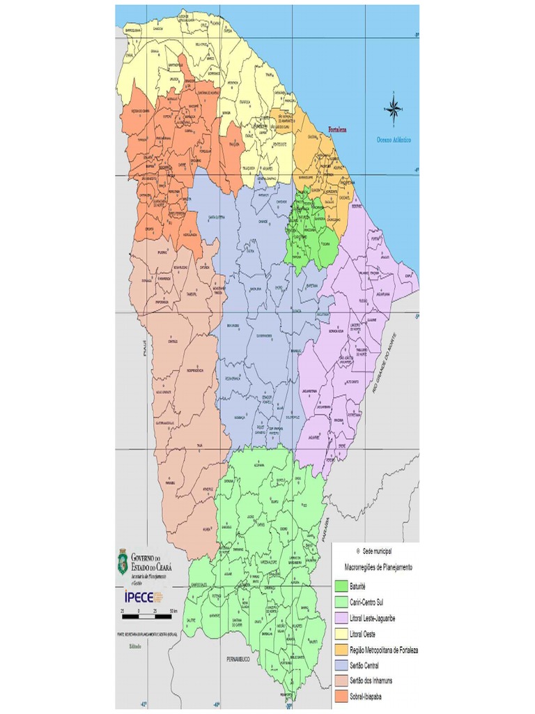 Mapa Do Ceara - A0 | PDF