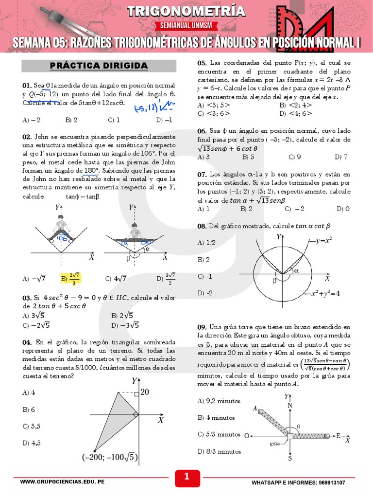 TRIGONOMETRÍA | PDF | Sistema de coordenadas Cartesianas | Trigonometría