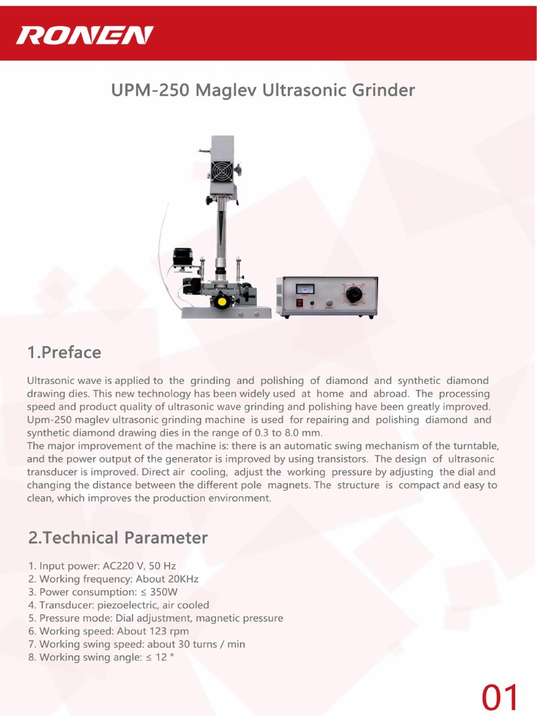 Maglev Ultrasonic Grinder-Cataloge | PDF