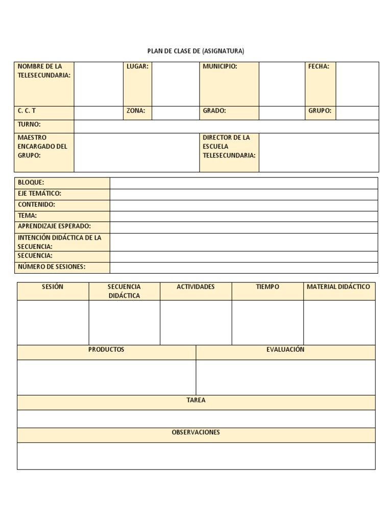 Formato de La Planeación | PDF