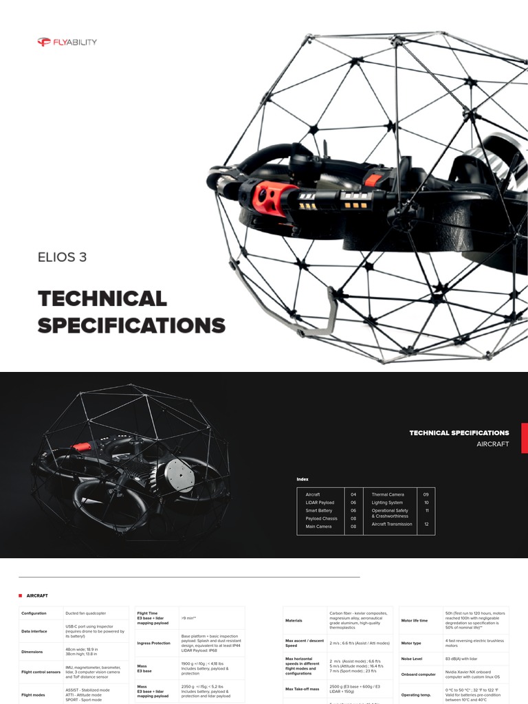 E3 Tech Spec Web Version | PDF | Battery Charger | Lidar