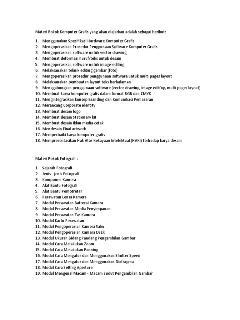 Materi Pokok Dkv Pdf