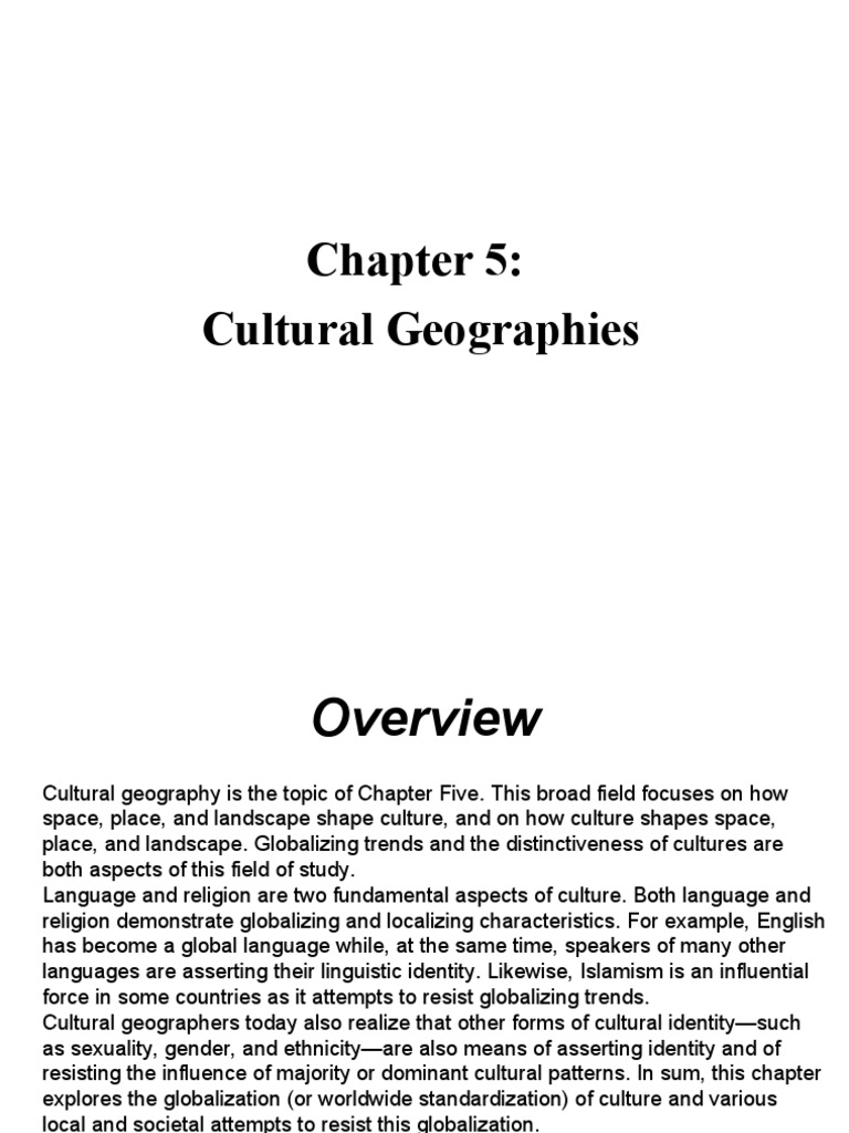 Humangeography5 Rev | PDF | Geography | Landscape