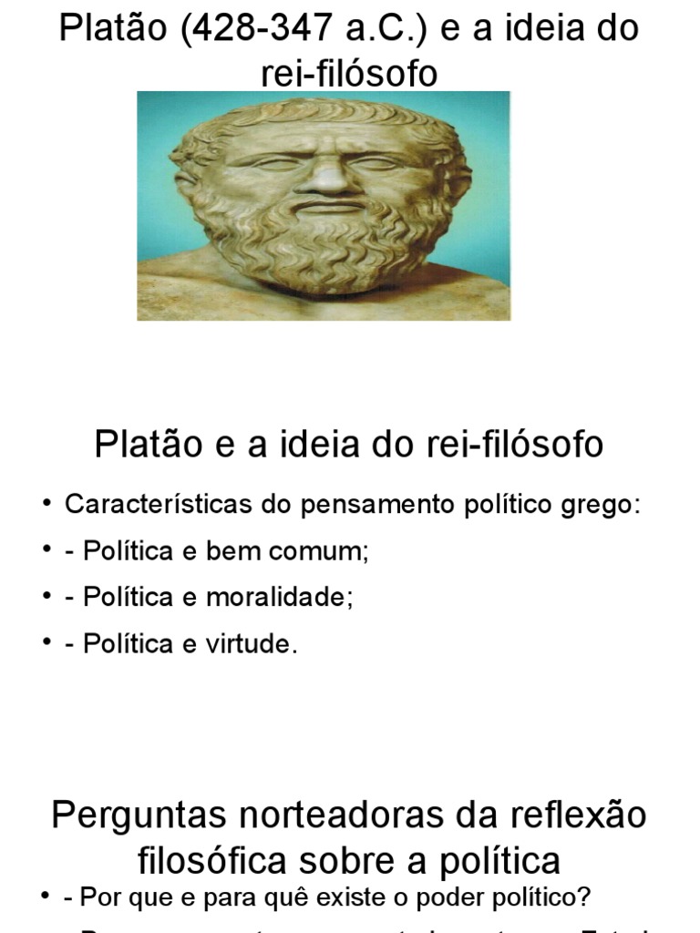 Platão o Rei Filósofo | PDF | Platão | Justiça