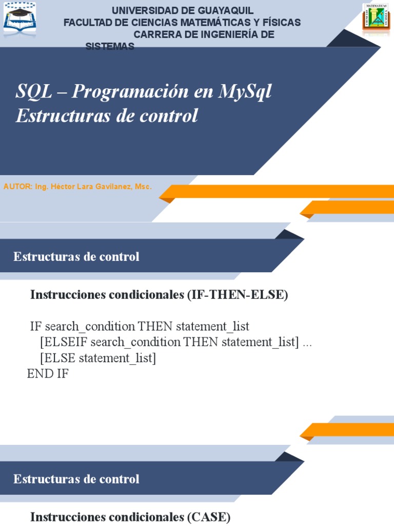 Estructuras de Control | PDF | Flujo de control | Programación de ...
