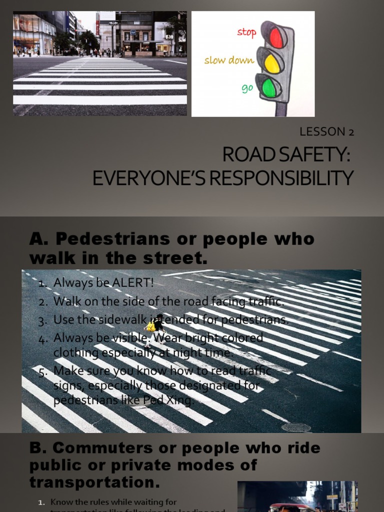 Health 10 Lesson 2 - Road Safety | PDF