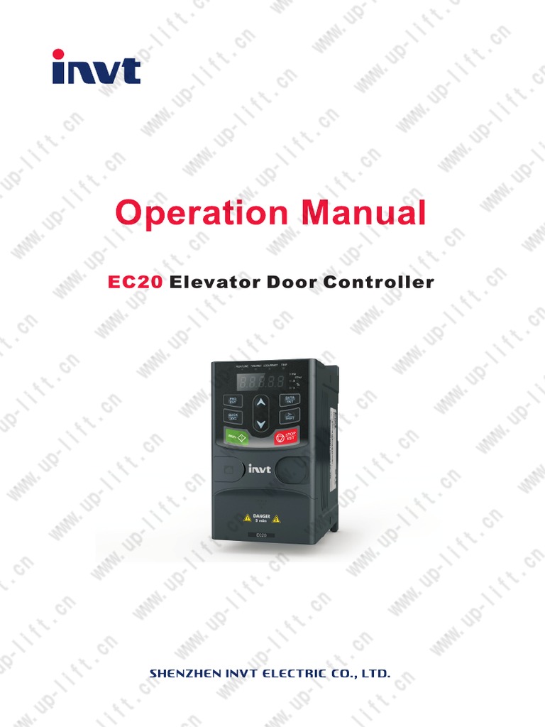EC20 Elevator Door Controller Guide | PDF | Electrician | Equipment
