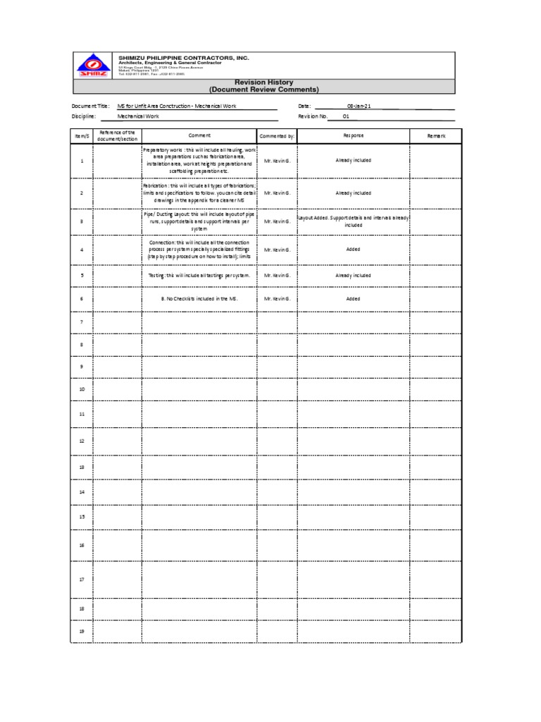 MS For EPPI New Land, Construction of New Bus Terminal - Mechanical ...