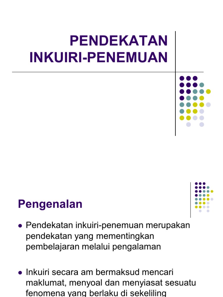 Pendekatan Inkuiri-Penemuan | PDF