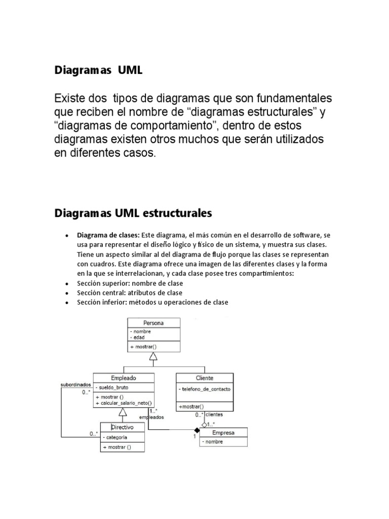Tarea de Base de Datos (Tipos de Diagramas y Conceptos Uml) | PDF ...