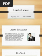 Dust of Snow Project | PDF | Poetry | Writing