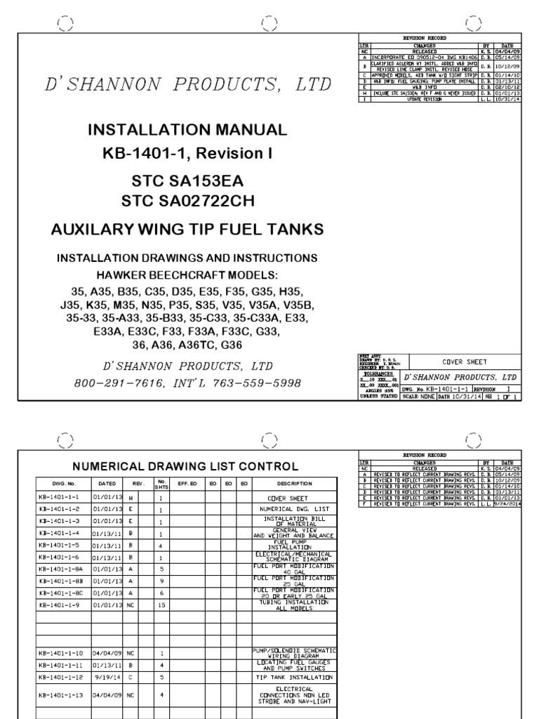 Tip Tank Install Manual Rev I | PDF | Manufactured Goods | Aeronautics