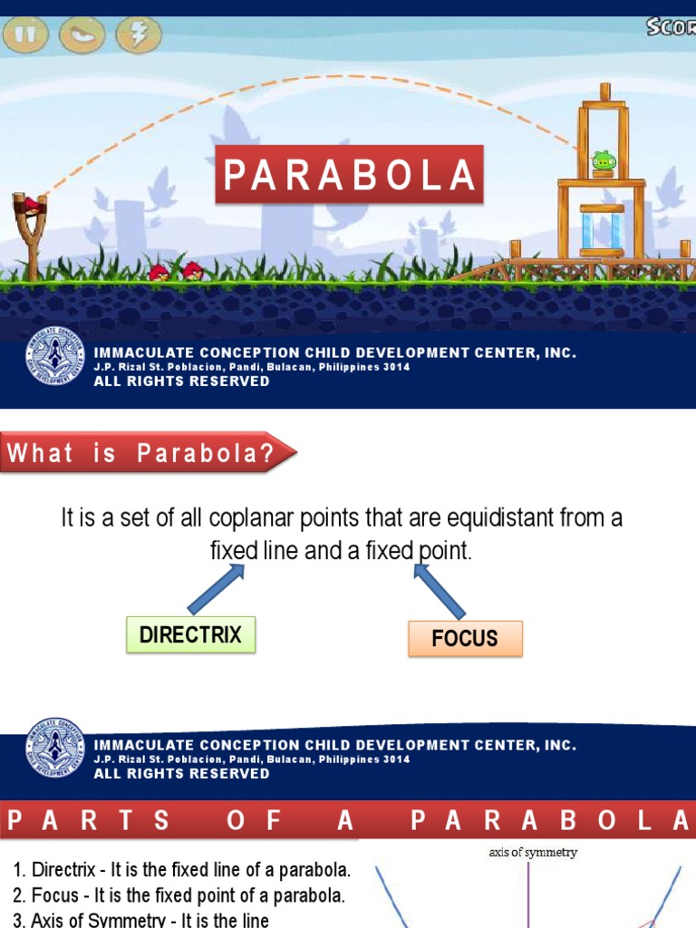 Parabola - Parts and General To Standard Form | PDF | Elementary ...