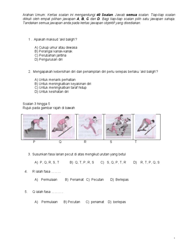 PJPK Kelas Peralihan 2019 | PDF