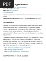 Hypocalcemia Treatment Guidelines | PDF | Vitamin D | Magnesium