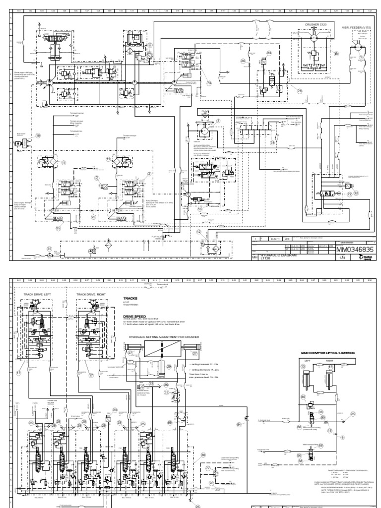 Hydraulic Diagram MM0346835 - 1 | PDF | Engines