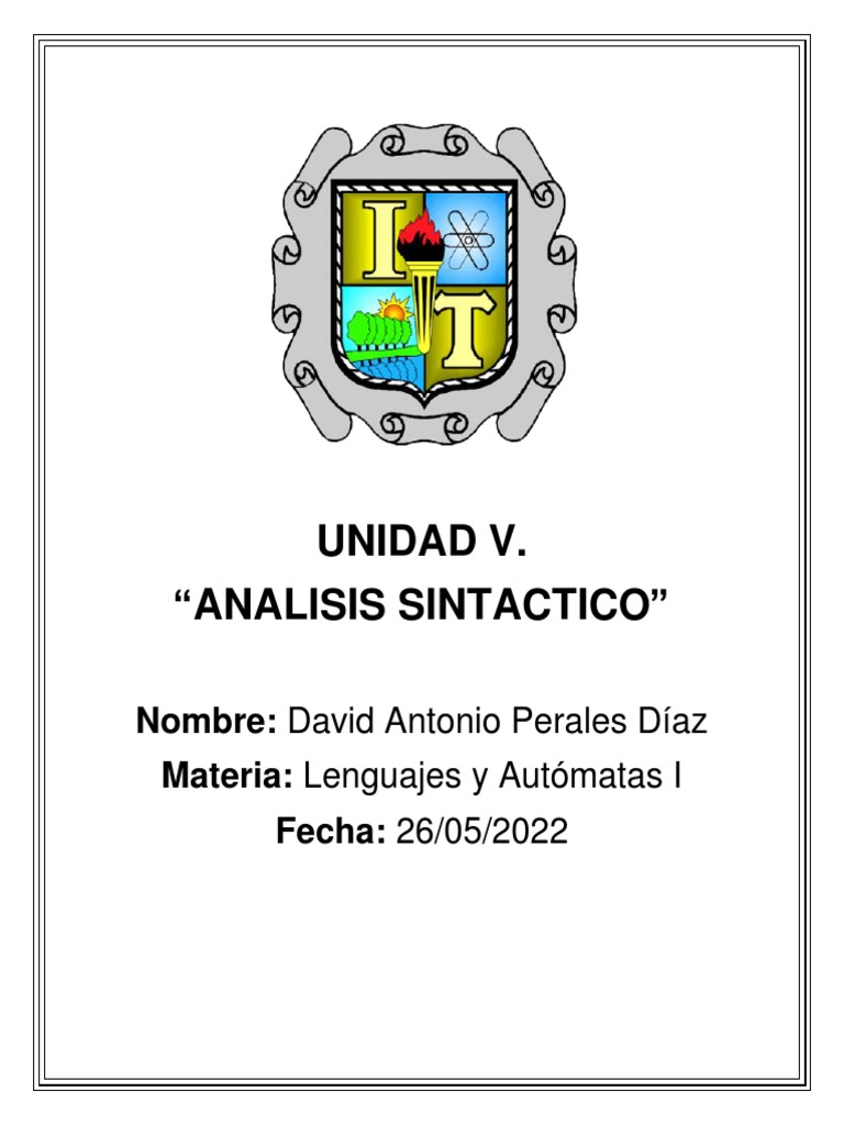 Análisis Sintáctico en Lenguajes de Programación | PDF | Compilador ...