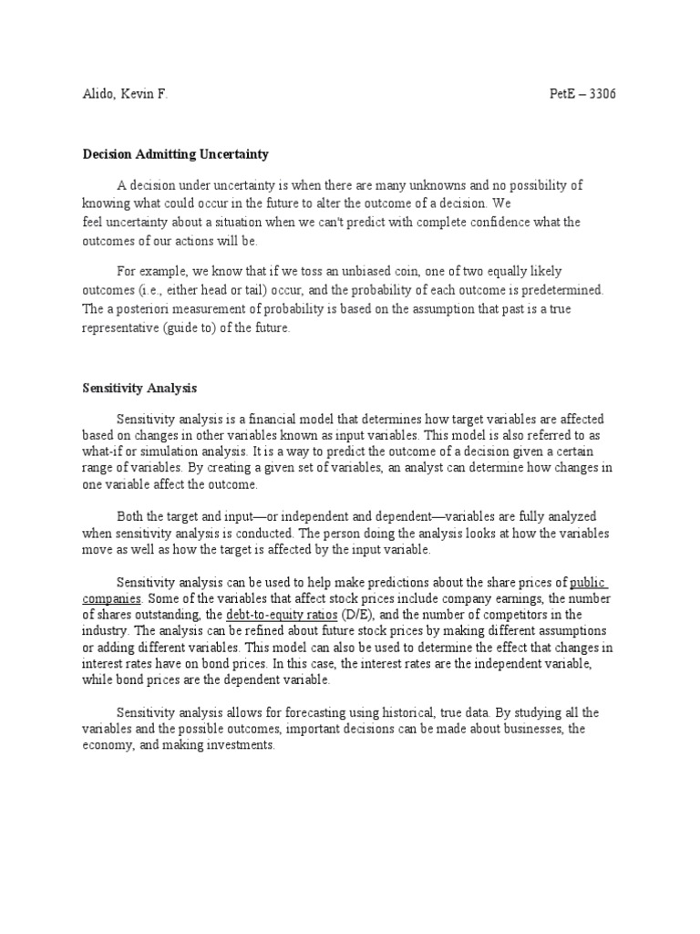 Alido, Kevin F - Research Work | PDF | Monte Carlo Method | Simulation