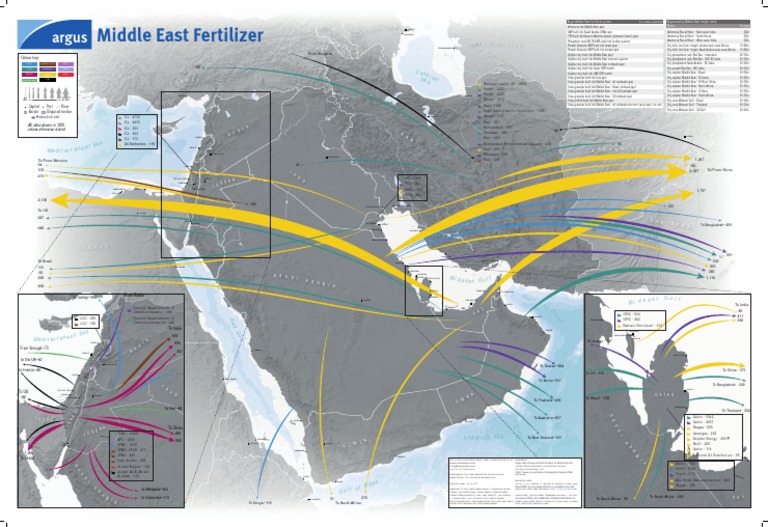 MEDIO ESTE Argus Middle East Map 2019 | PDF | Fertilizer | Middle East