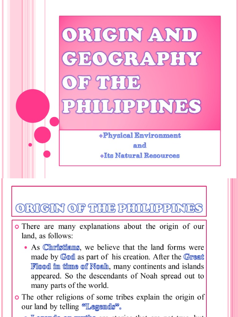 Origin and Geography of The Philippines | PDF