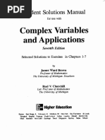 Brown & Churchill Complex Variables Solutions | PDF