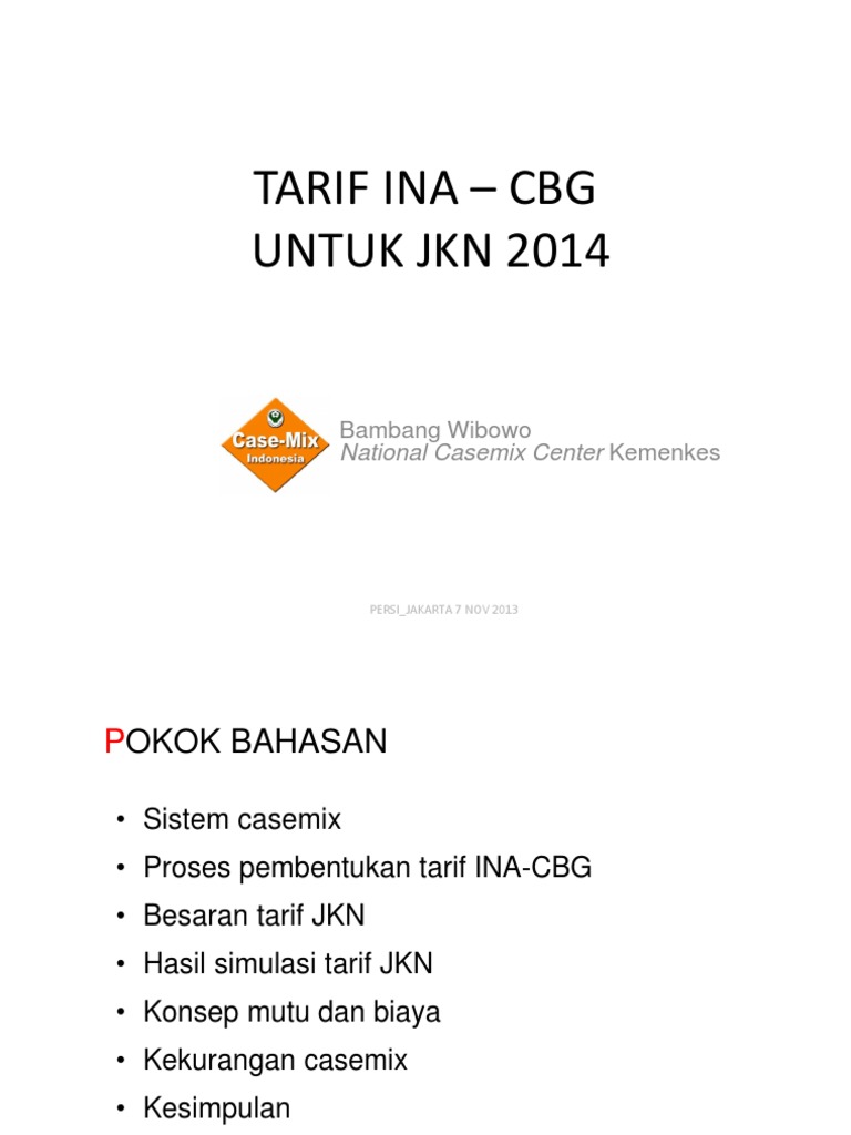 h2 Tarif Inacbg | PDF | Teknologi & Rekayasa